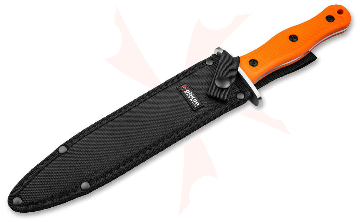 Boker Magnum HL Boar Dagger Fixed Blade Knife 9.02" 440C Satin Spear ...