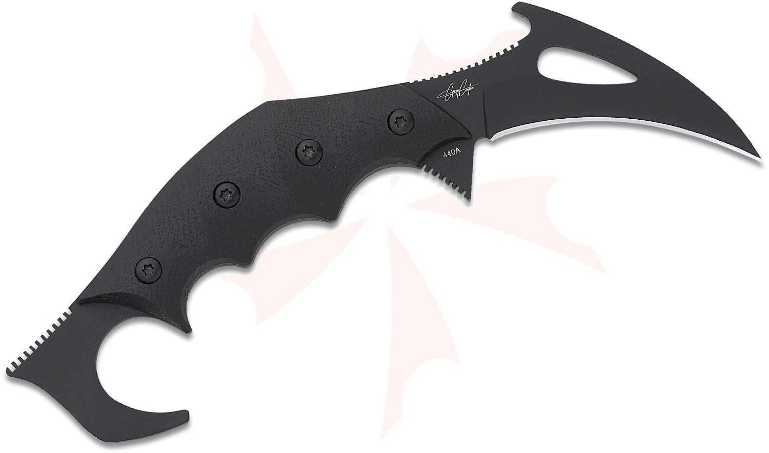 Boker Magnum Carnfex Karambit Fixed 2.64" 440A Black Blade, Black G10 ...