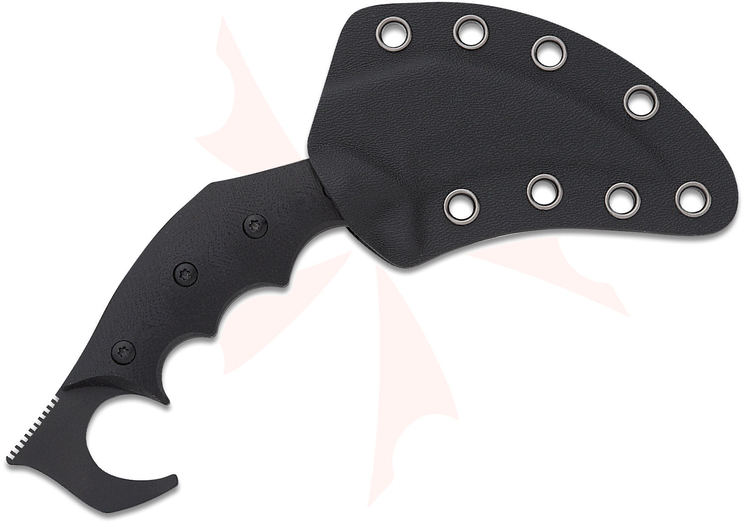 Boker Magnum Carnfex Karambit Fixed 2.64" 440A Black Blade, Black G10 ...