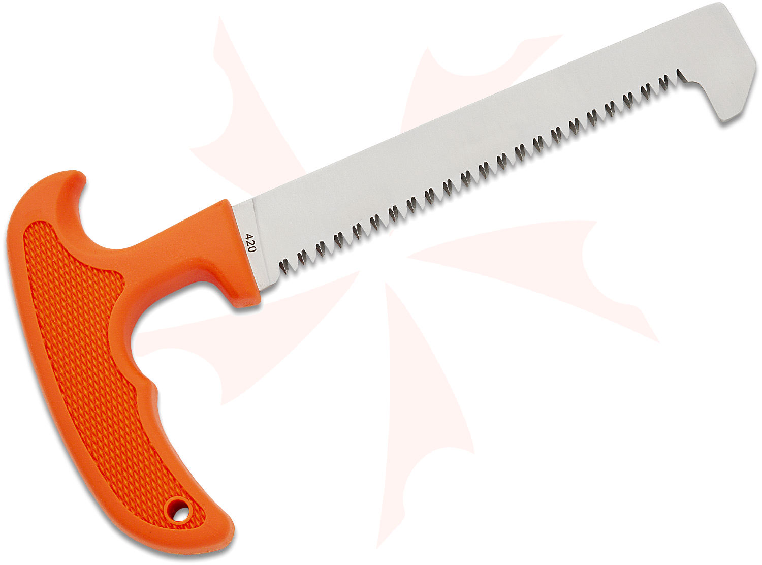 Boker Magnum HL Processing Saw 5.31" 420 Satin Saw Blade, Orange TPR ...