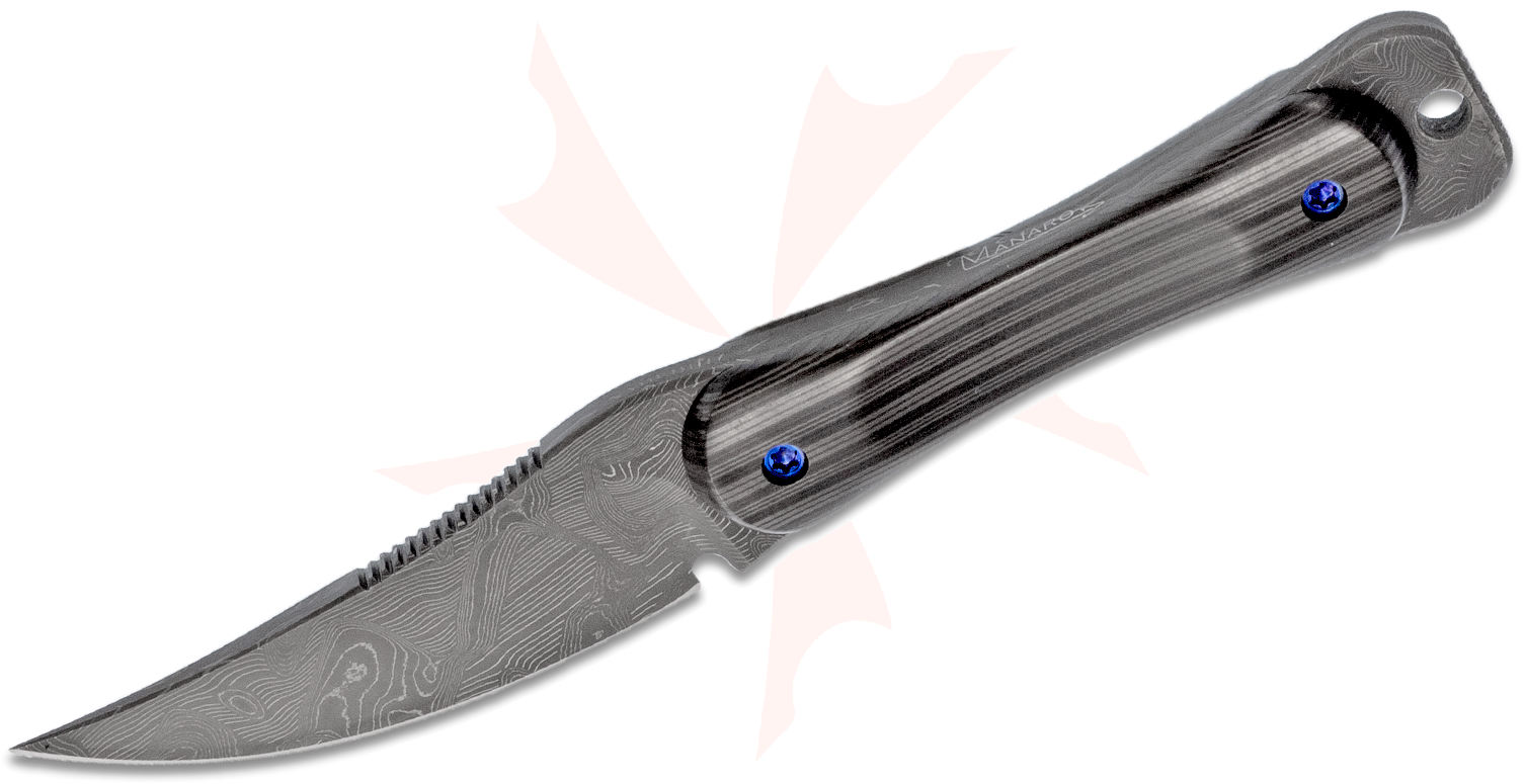 Sal Manaro Custom Bowtie Fixed Blade Knife 2.375" Nichols Stainless ...