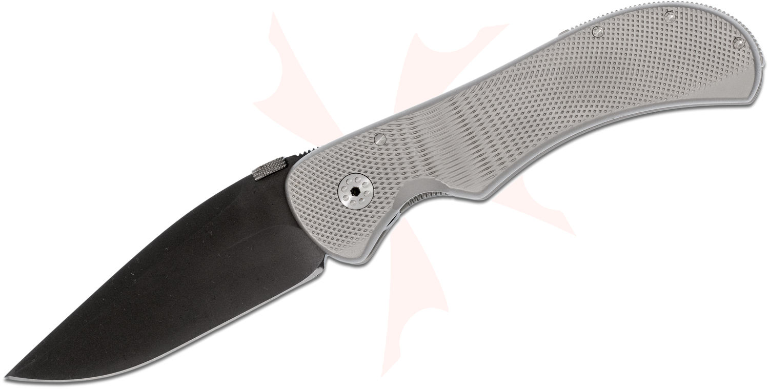 Sal Manaro Custom Bullseye Folding Knife 3.625" Black 1095 Carbon Steel ...