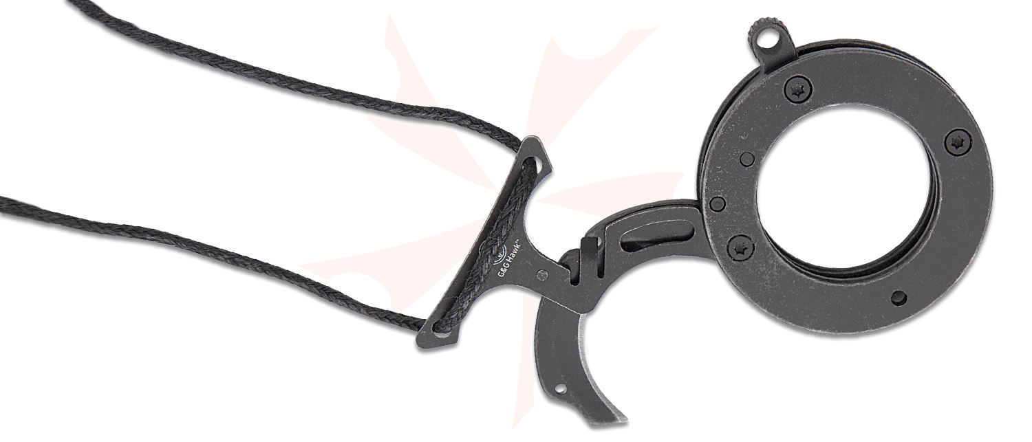 Mantis MK-14 SW G&G Hawk Vicious Circle Folding Neck Knife 1.5" Black ...