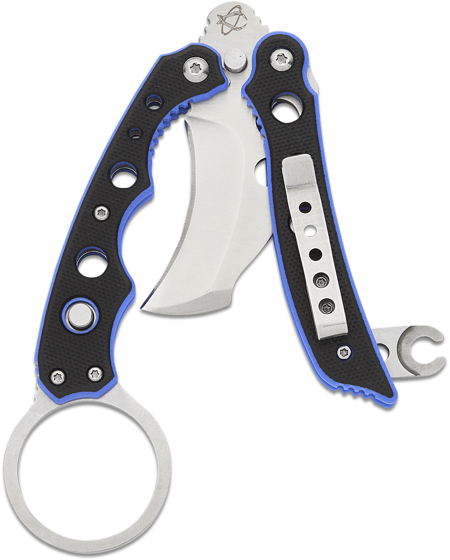 Mantis MK-4B Vuja De Balisong-Style Karambit Crossover Knife 2" Blade ...