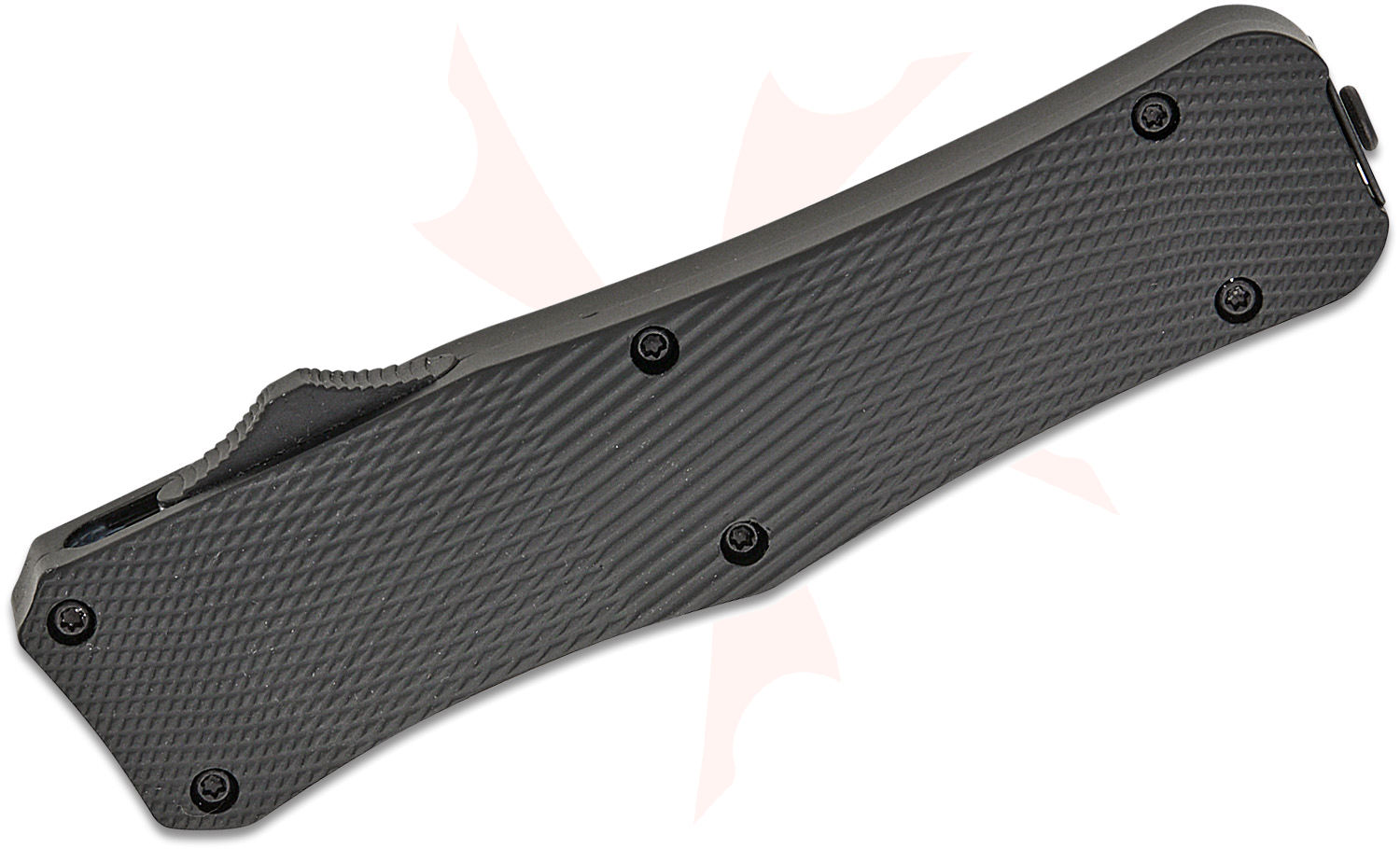 Mantis 813 AUTO OTF Knife 3.25" 440C Satin Plain Double Edge Dagger ...