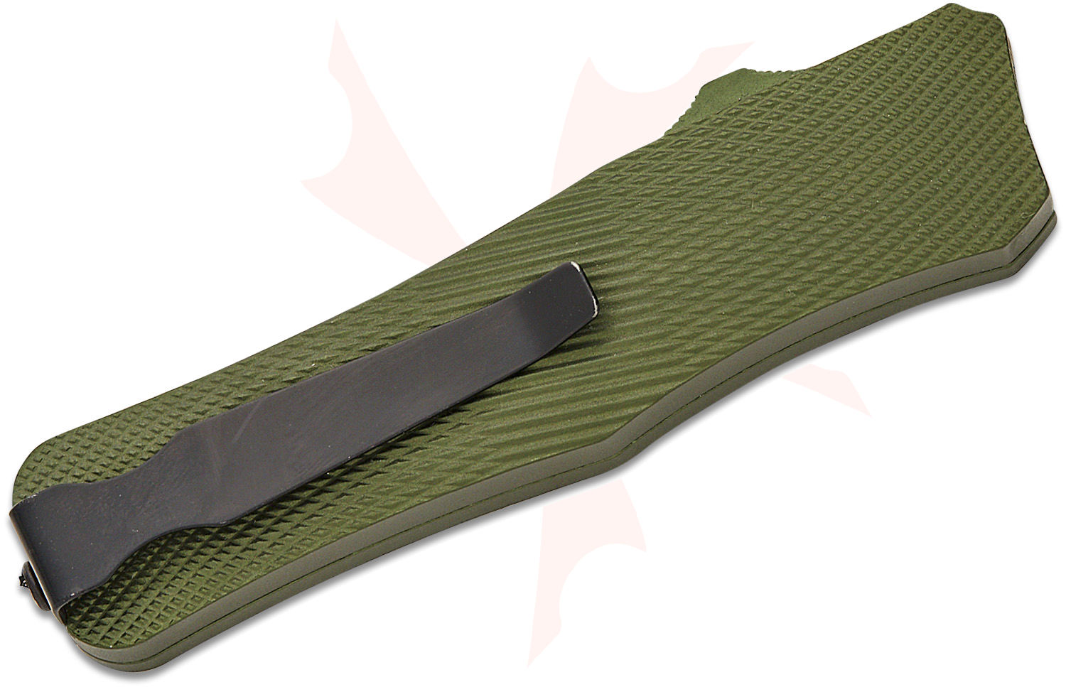 Mantis 815 AUTO OTF Knife 3.25" 440C Satin Drop Point Blade, OD Green ...