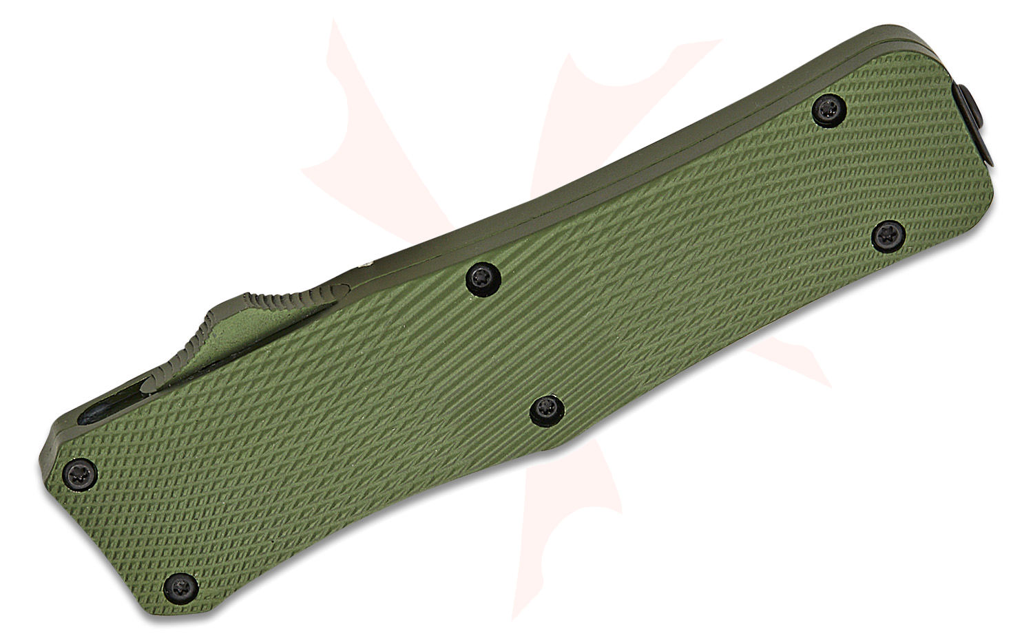 Mantis 816 AUTO OTF Knife 3.25" 440C Satin Combo Double Edge Dagger ...