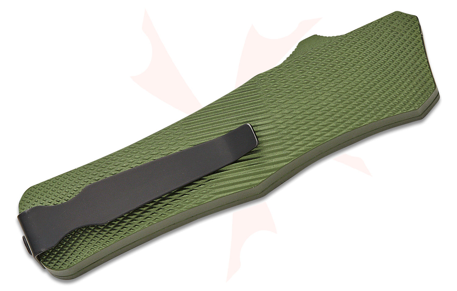 Mantis 816 AUTO OTF Knife 3.25" 440C Satin Combo Double Edge Dagger ...