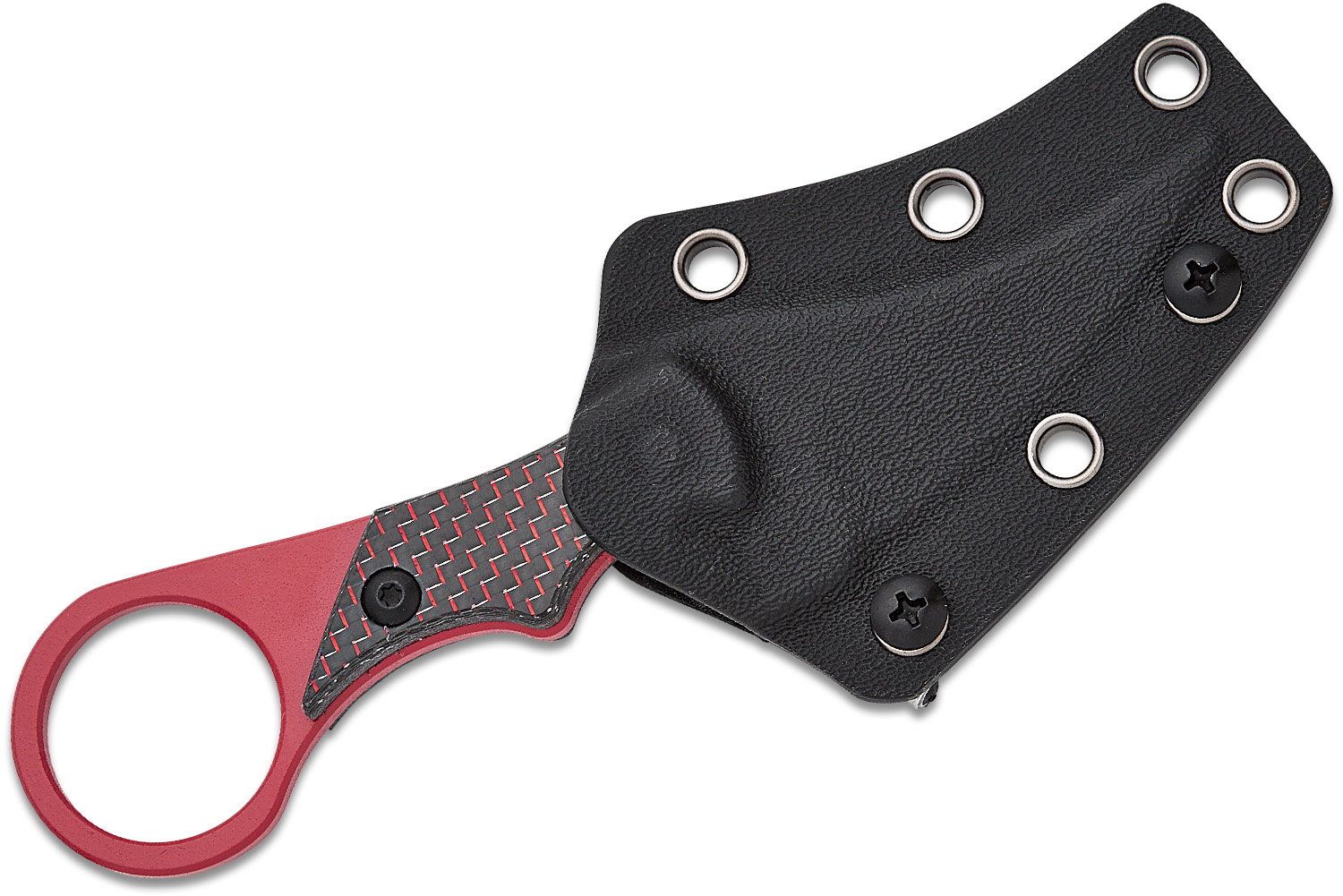 Mantis Sabot IV Fixed Blade Karambit 2.54" M390 Red Powder Coat ...