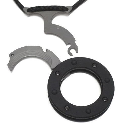 Mantis MU-6b Cyclops Utility Neck Knife 2.5" Hawkbill Blade, Black ...