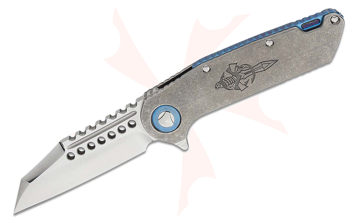 Marfione Custom Knives Warhound Flipper Knife 3.75" Two-Tone ...