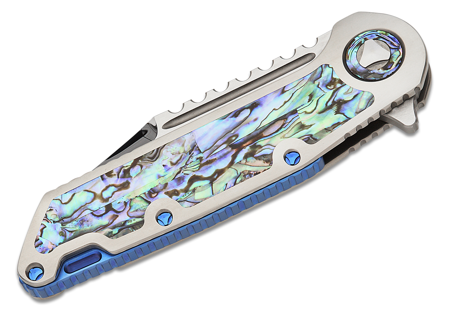 Marfione Custom Knives Warhound Flipper Knife 3.75" CTS-204P Mirror ...