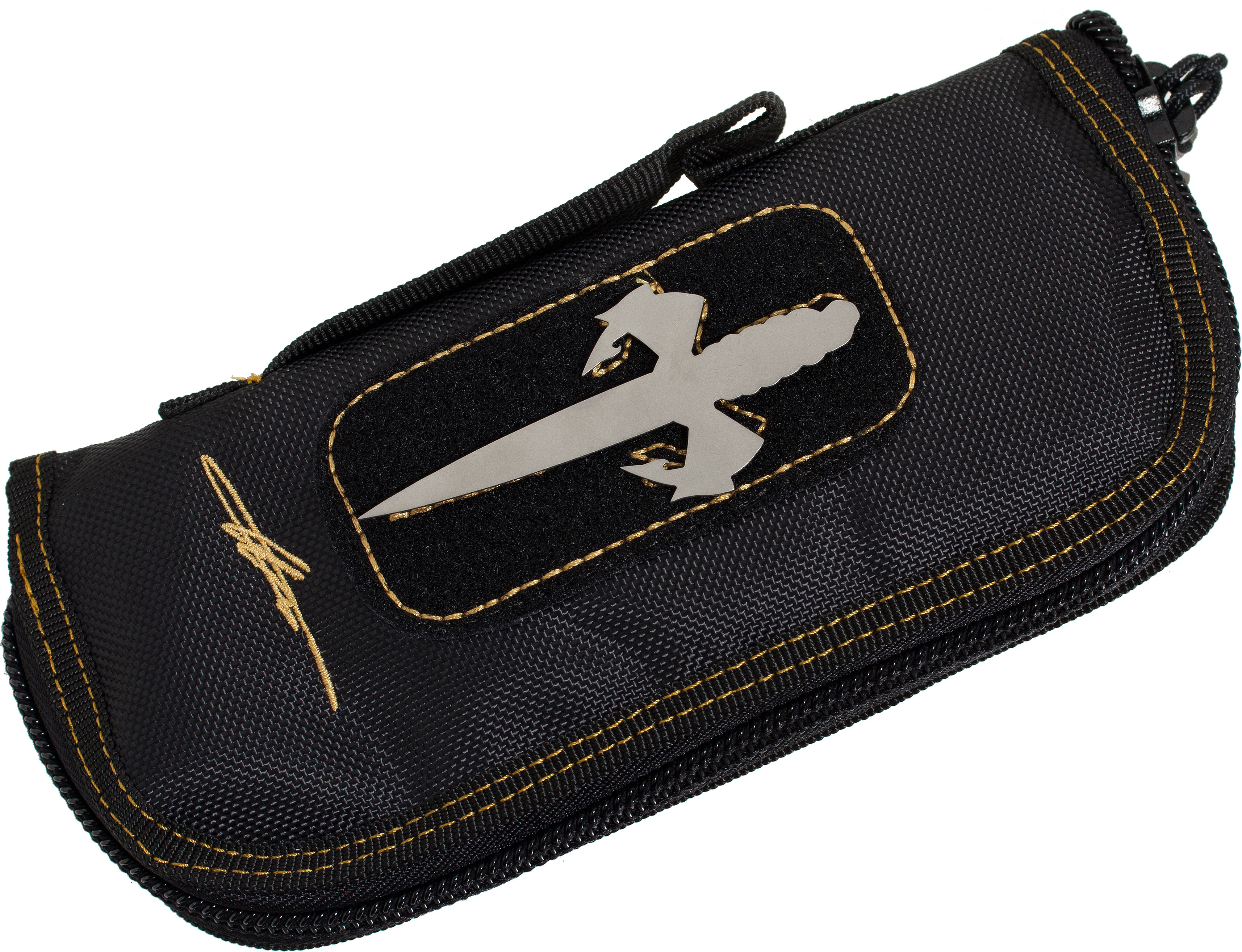 Marfione Custom Knives Anax 3.75" Blued Ball Bearing Damascus Blade ...