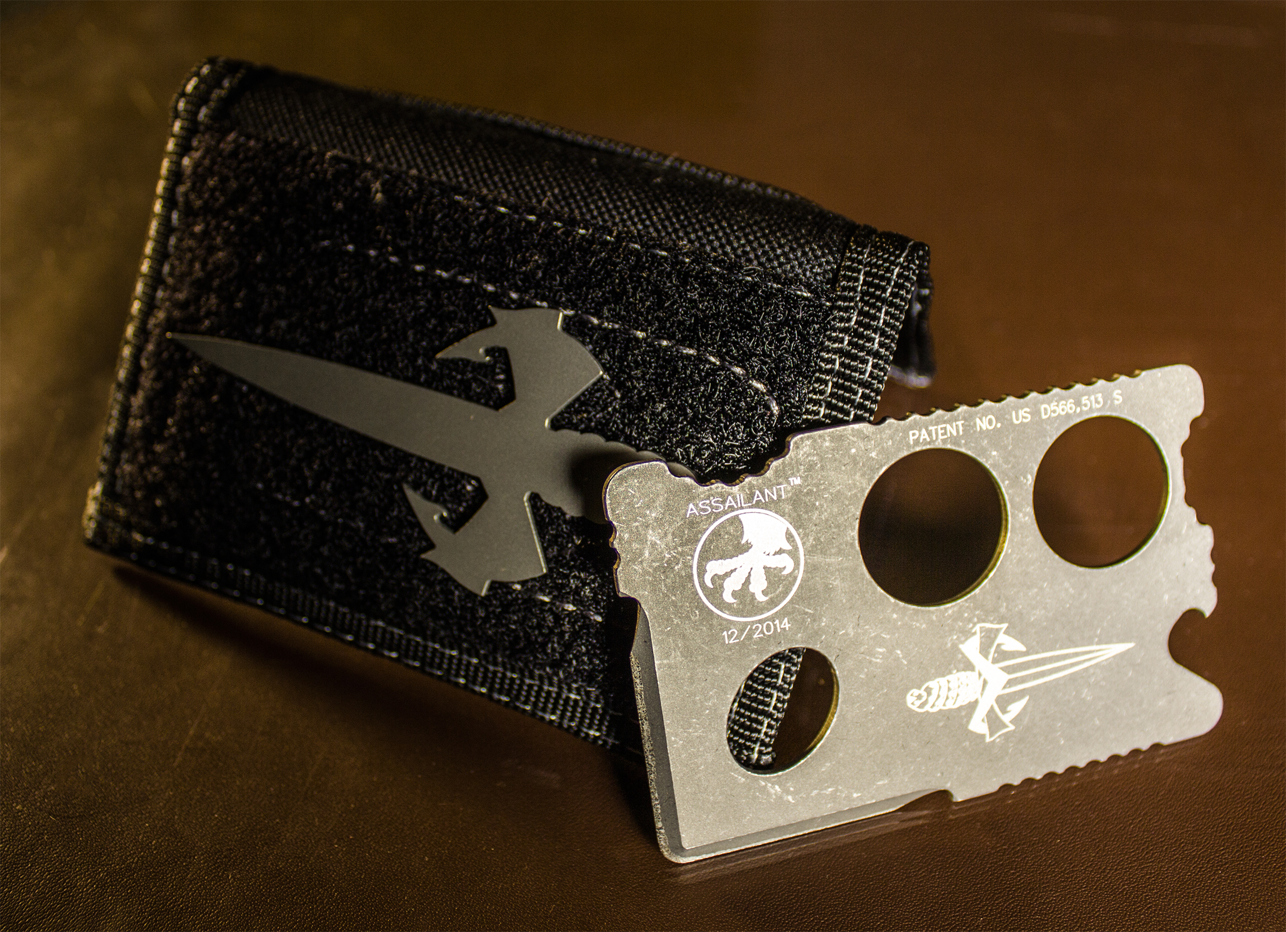 Marfione Custom Knives Assailant Titanium Credit Card Style Knife with ...