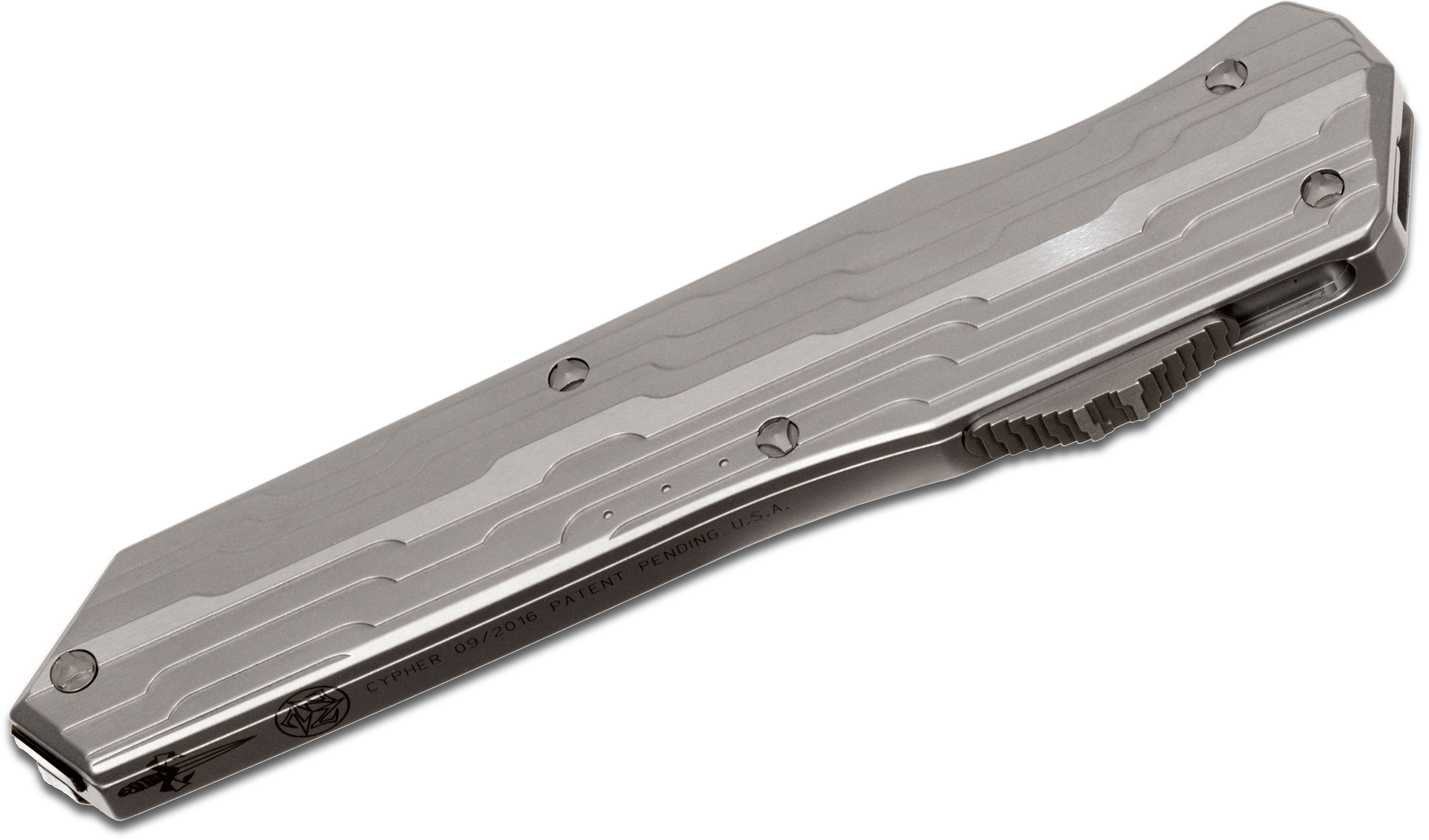 Marfione Custom Knives/DC Munroe Cypher OTF AUTO 4.125" Hand Rubbed ...