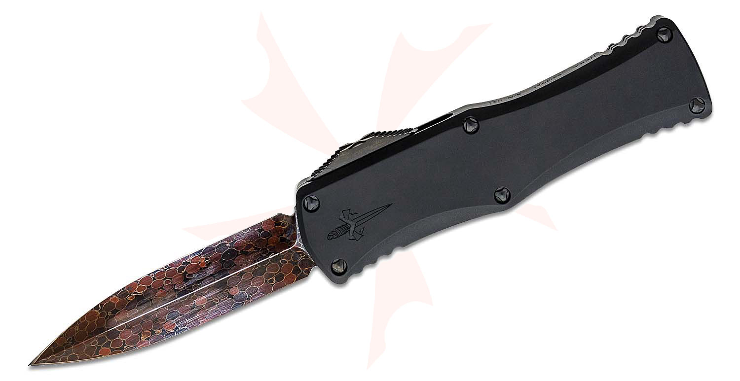 Marfione Custom Knives Hera AUTO OTF Knife 3.125" Blued Reitveld Dragon ...