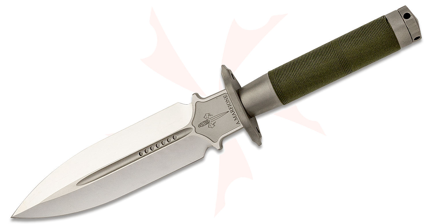 Marfione Custom Knives Interceptor Dagger Fixed 7.875" Mirror Polished ...