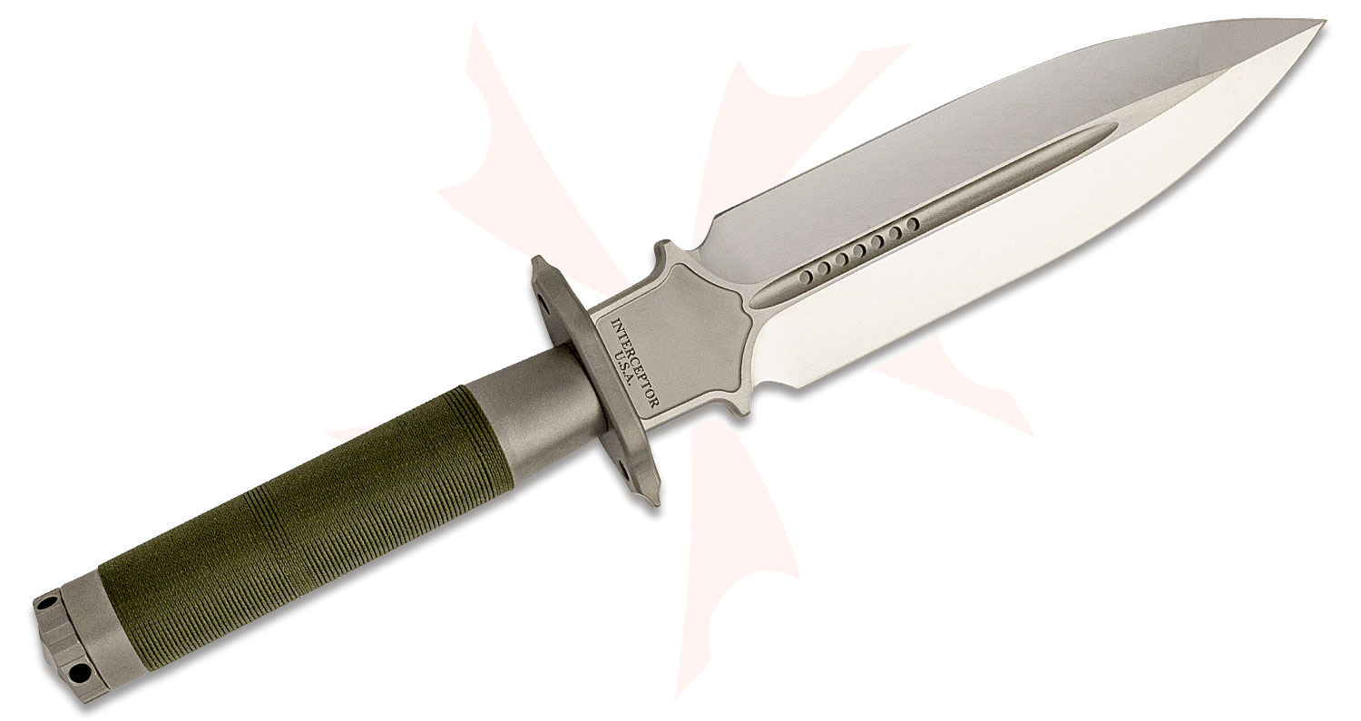 Marfione Custom Knives Interceptor Dagger Fixed 7.875" Mirror Polished ...
