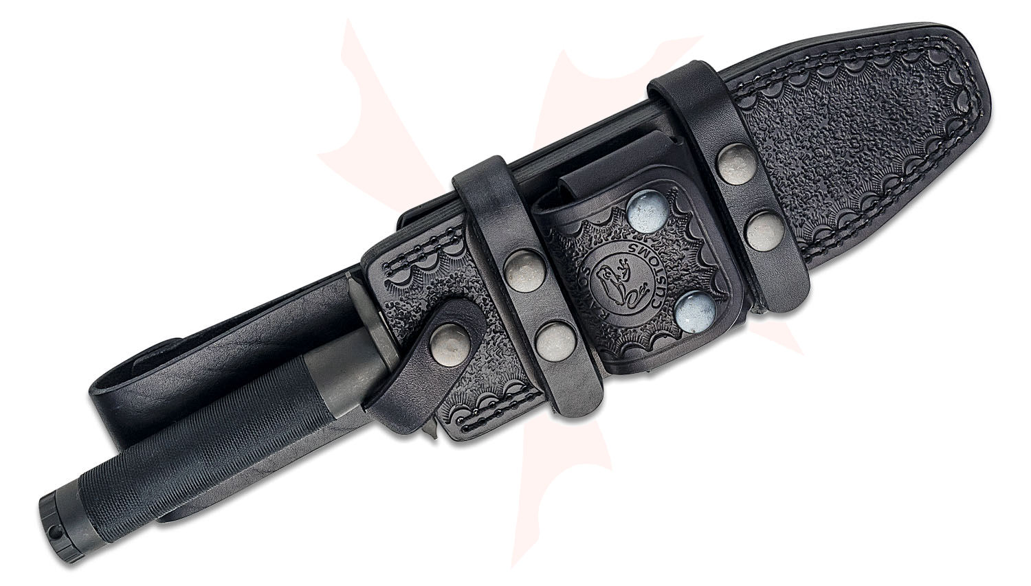 Marfione Custom Knives Interceptor Fixed Blade Knife 7.875" M390 Black ...