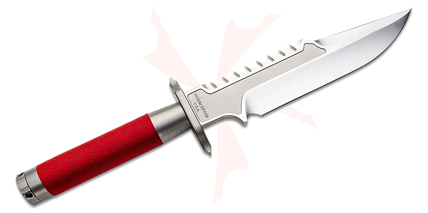 Marfione Custom Knives Interceptor Fixed Blade Knife 7.875" M390 Double ...