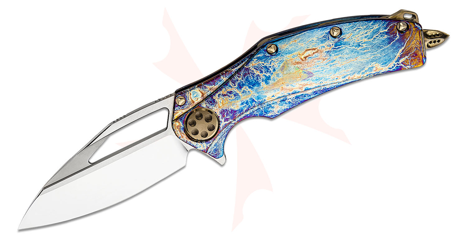 Marfione Custom Knives Matrix R Flipper Knife 3.75" M390 Mirror ...
