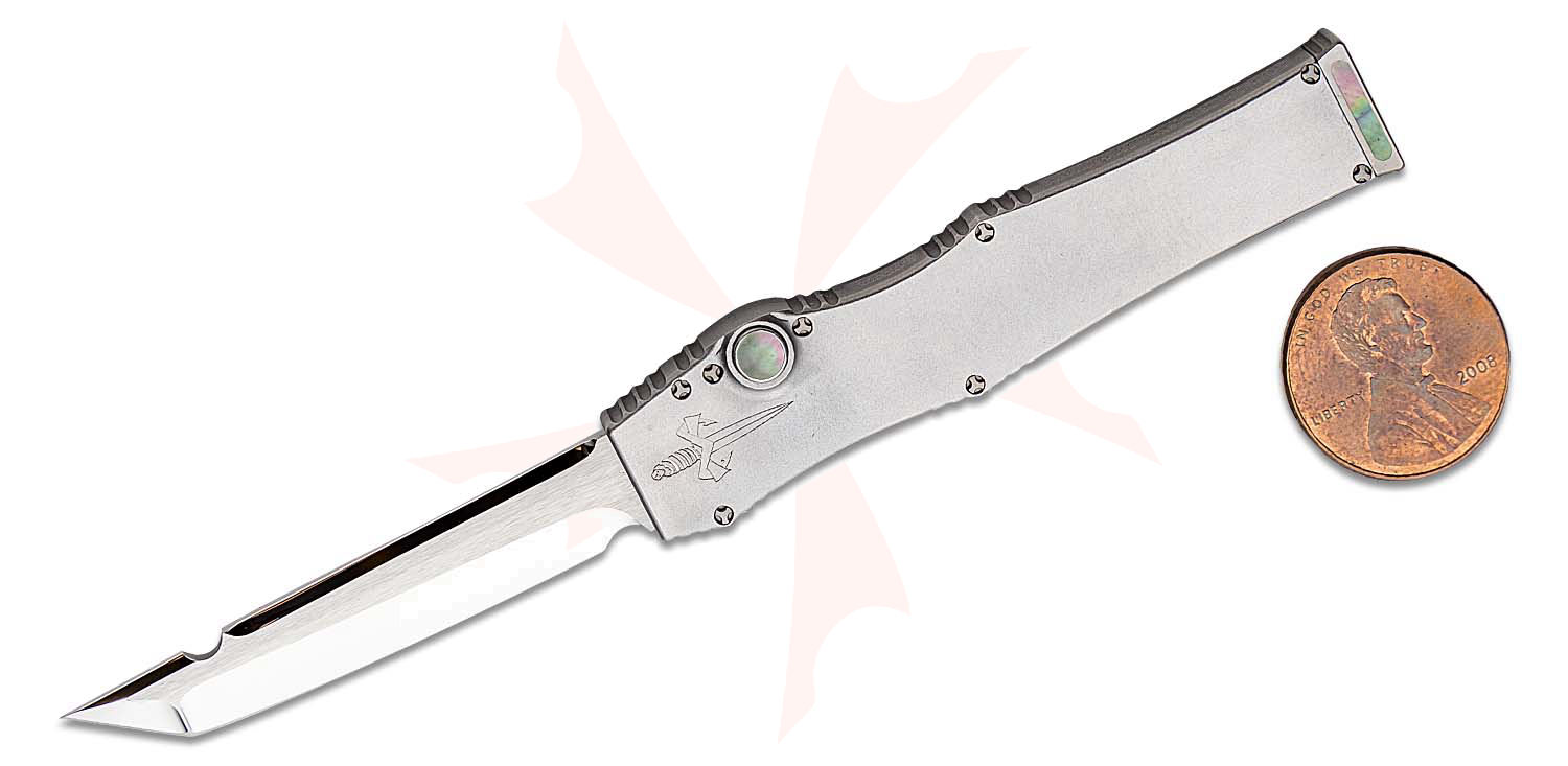 Marfione Custom Knives Mini Halo III OTF AUTO 2.0" Mirror Polished M390 ...