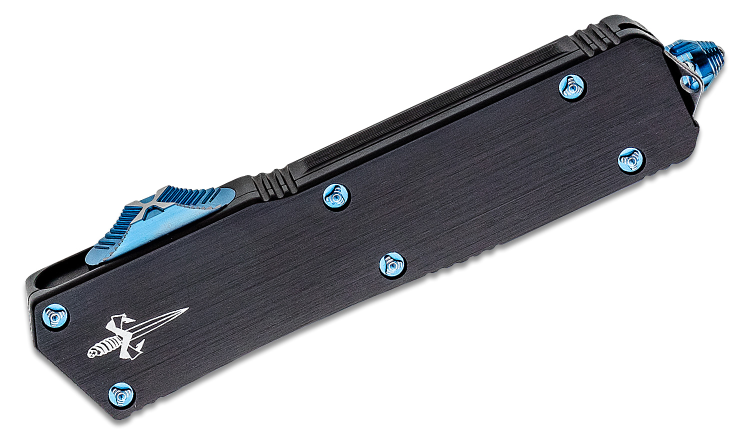 Marfione Custom Knives Scarab II OTF AUTO 3.875" Blued Vegas Forge ...