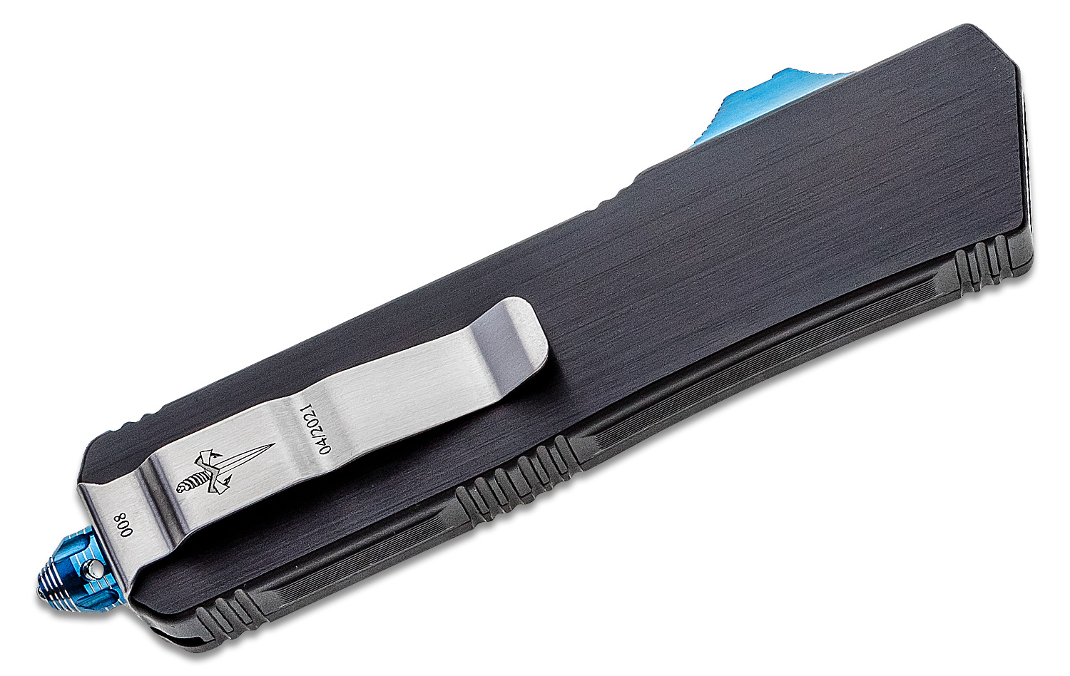 Marfione Custom Knives Scarab II OTF AUTO 3.875" Blued Vegas Forge ...