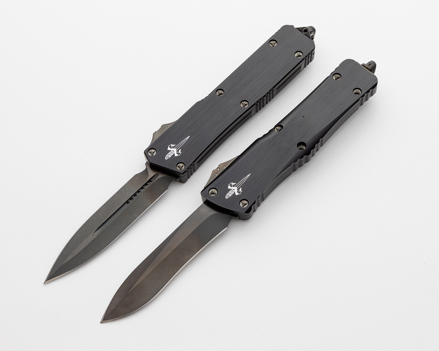 Marfione Custom Knives Scarab II OTF AUTO 3.875" M390 Black DLC Two ...