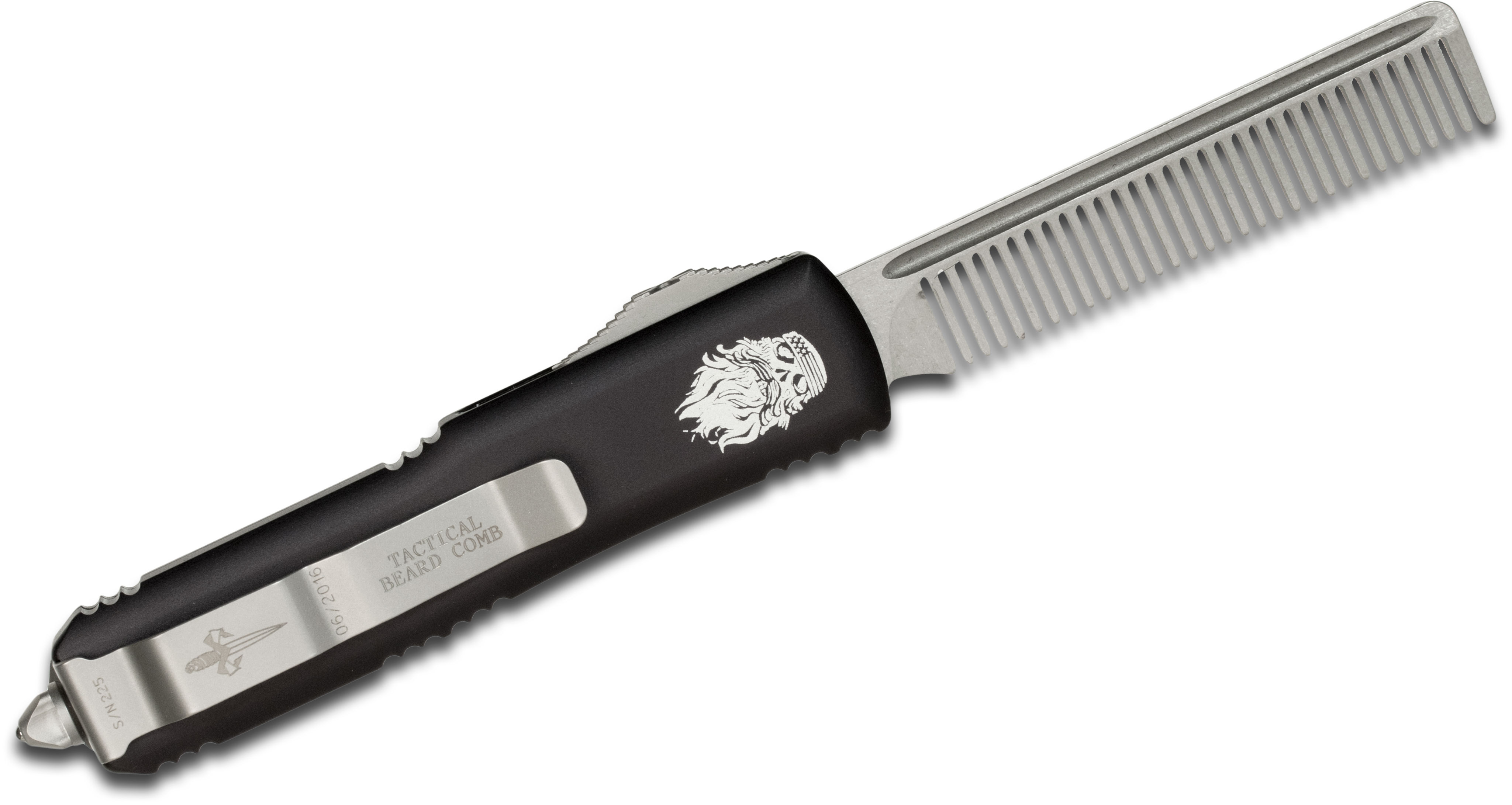 Marfione Custom Knives UTX-85 Tactical Beard Comb 3.125" Hand-Ground ...