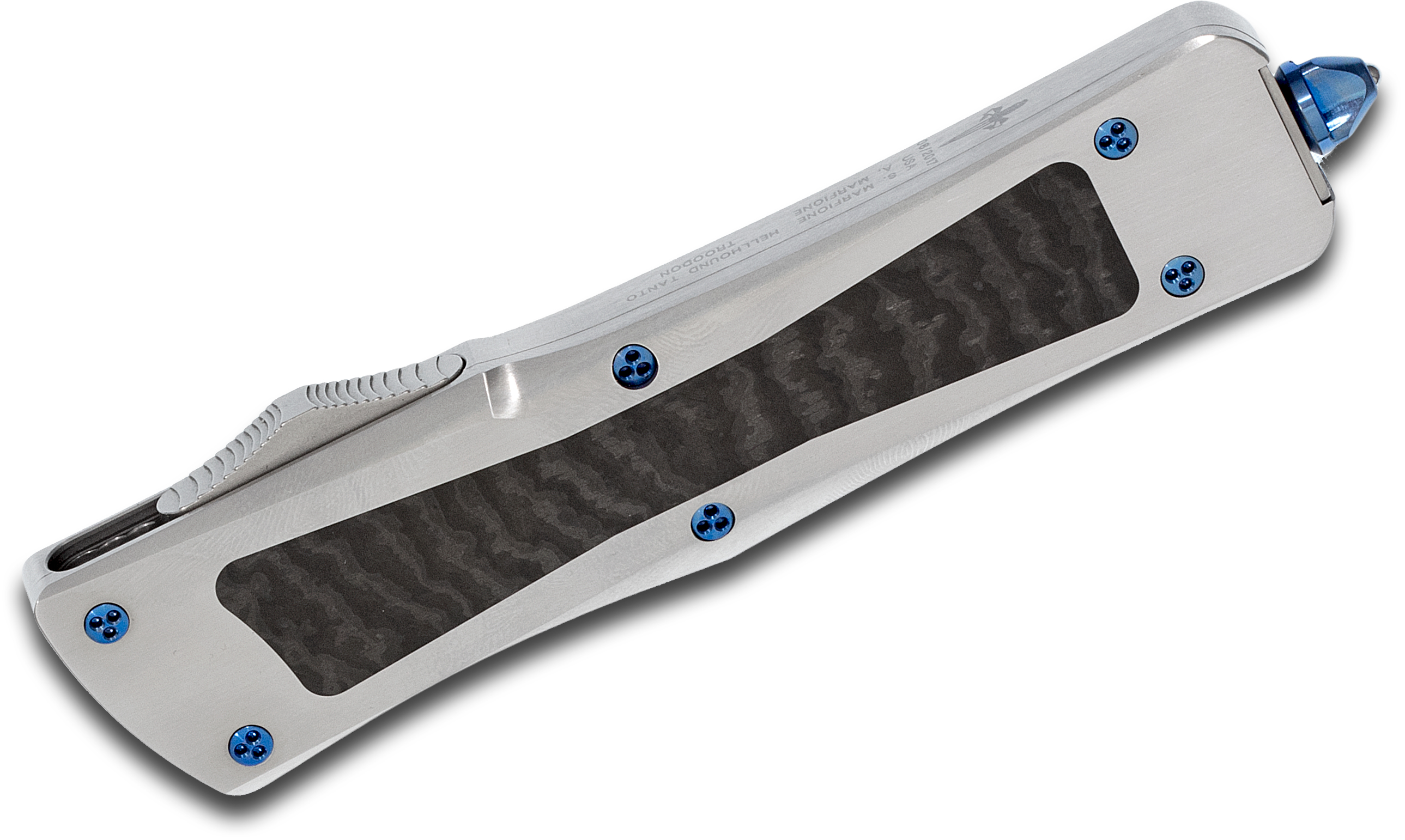 Marfione Custom Knives Troodon OTF AUTO 3" Mirror Polished M390 ...