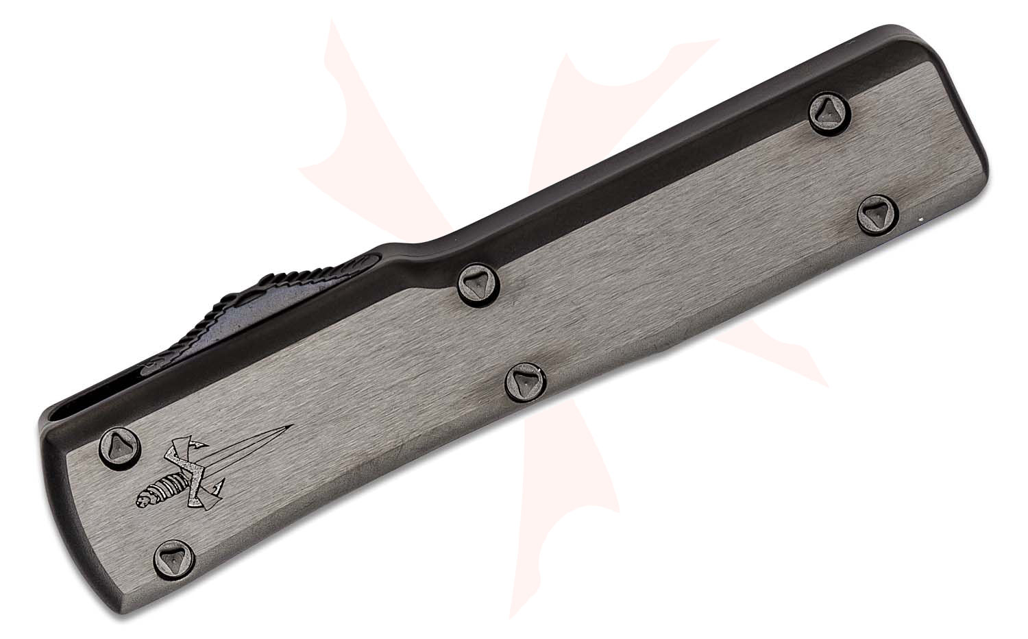 Marfione Custom Knives UTX-70 OTF AUTO Knife 2.41" Hot Blued Mosaic ...