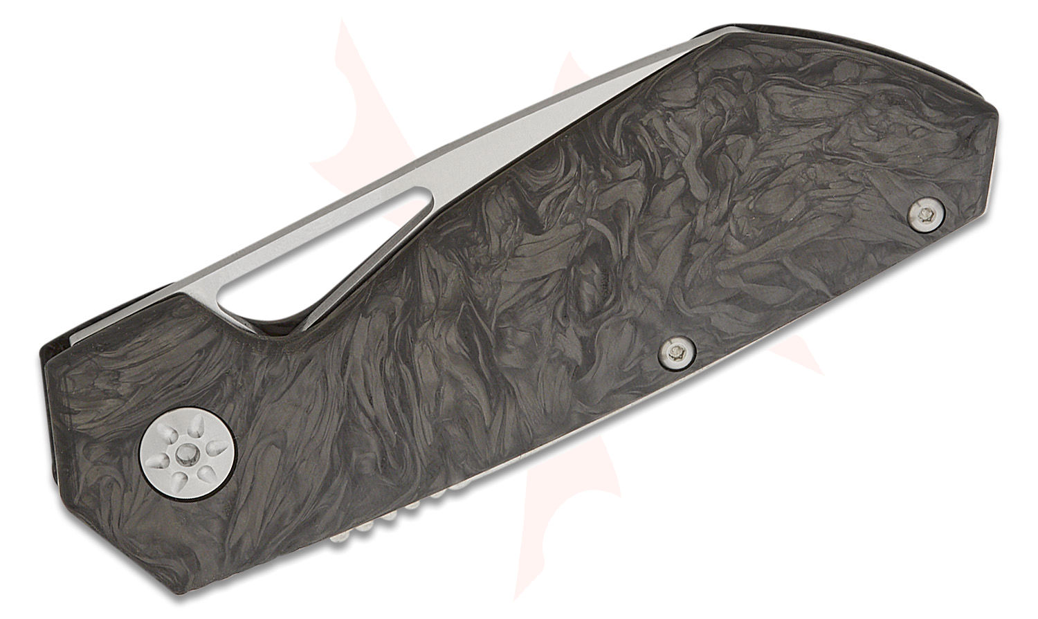 Maserin 371/N W2 Folding Knife 3.15" M390 Sheepsfoot Blade, Black ...