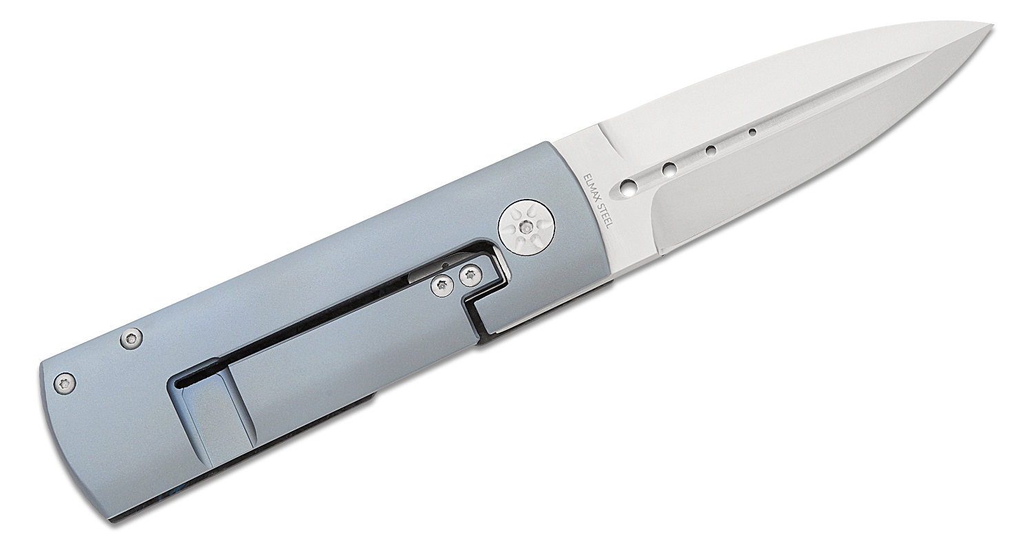 Maserin 372/B Daga Flipper Knife 3.14" Elmax Satin Single-Edge Dagger ...