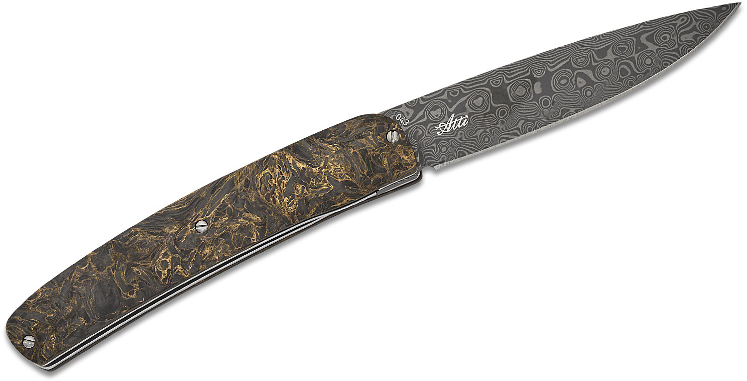 Maserin 381/DG Mini-Gourmet Folding Knife 3.26" Small Roses Damascus ...