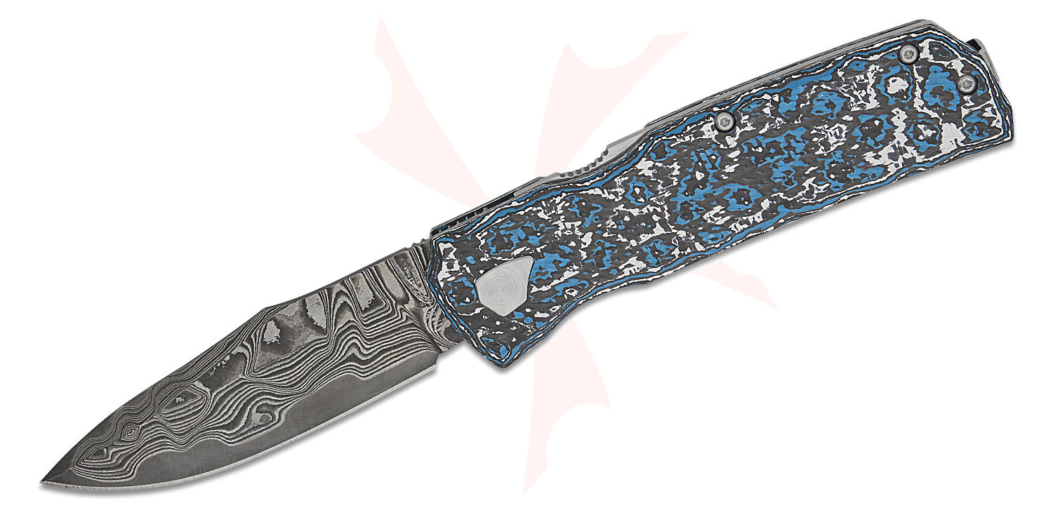 Maserin 502/DM Limited Edition Power Folding Knife 3.15" MagnaCut Damascus Drop Point Blade ...