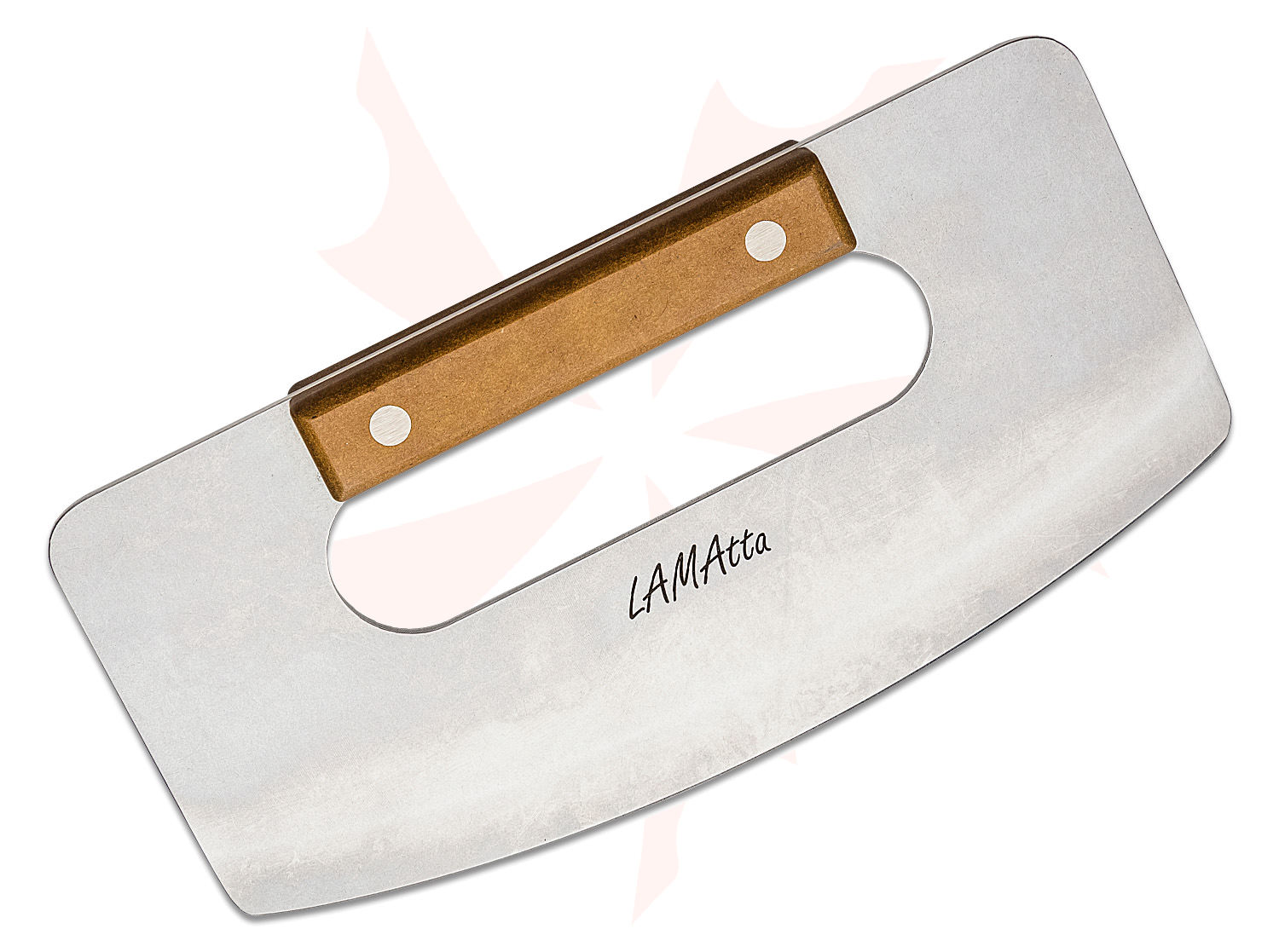 Maserin 2100/20PM LAMAtta Ulu Knife, 7.87" 420 Stonewashed Blade, Brown ...