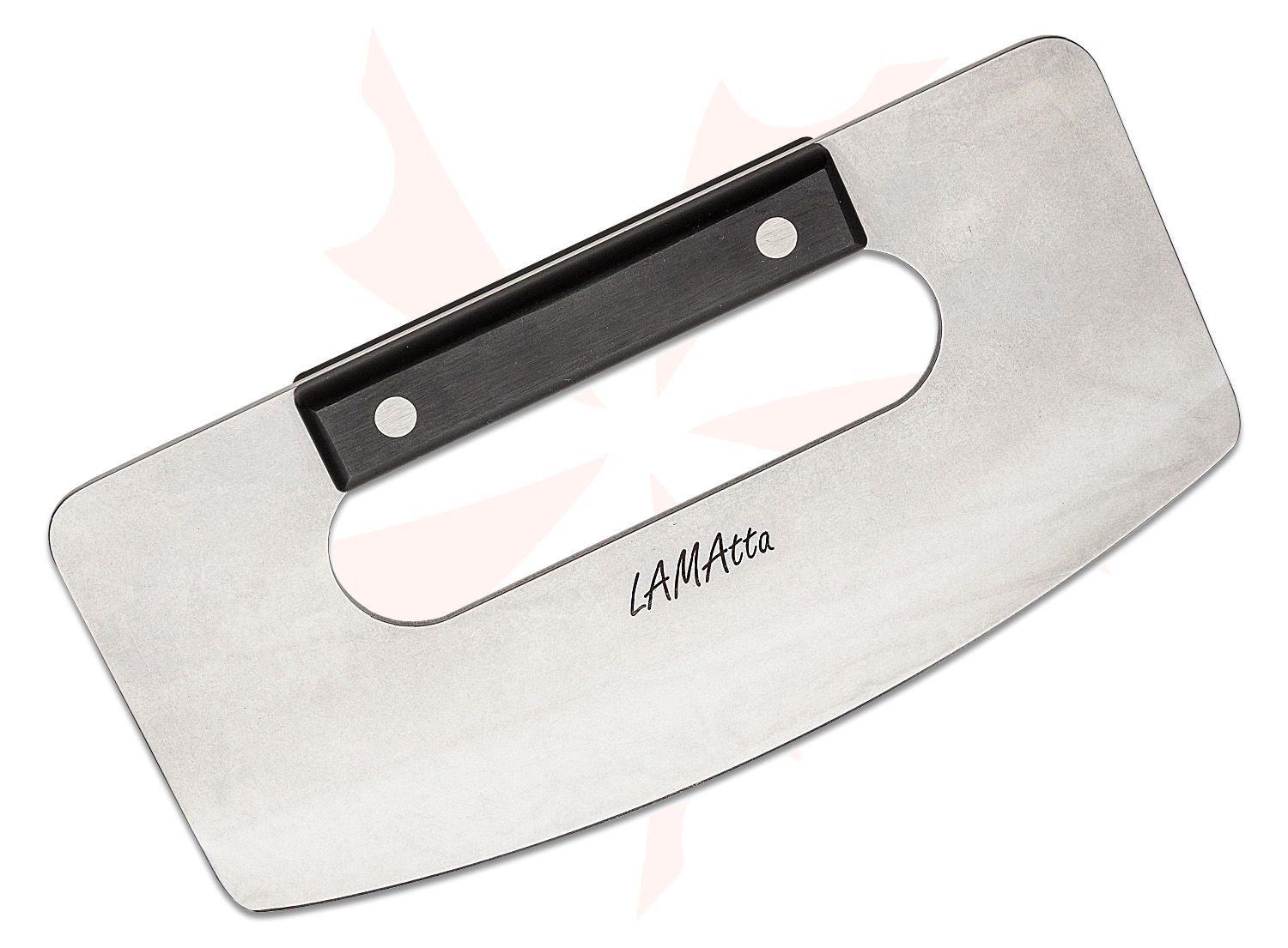 Maserin 2100/20PN LAMAtta Ulu Knife, 7.87" 420 Stonewashed Blade, Black ...