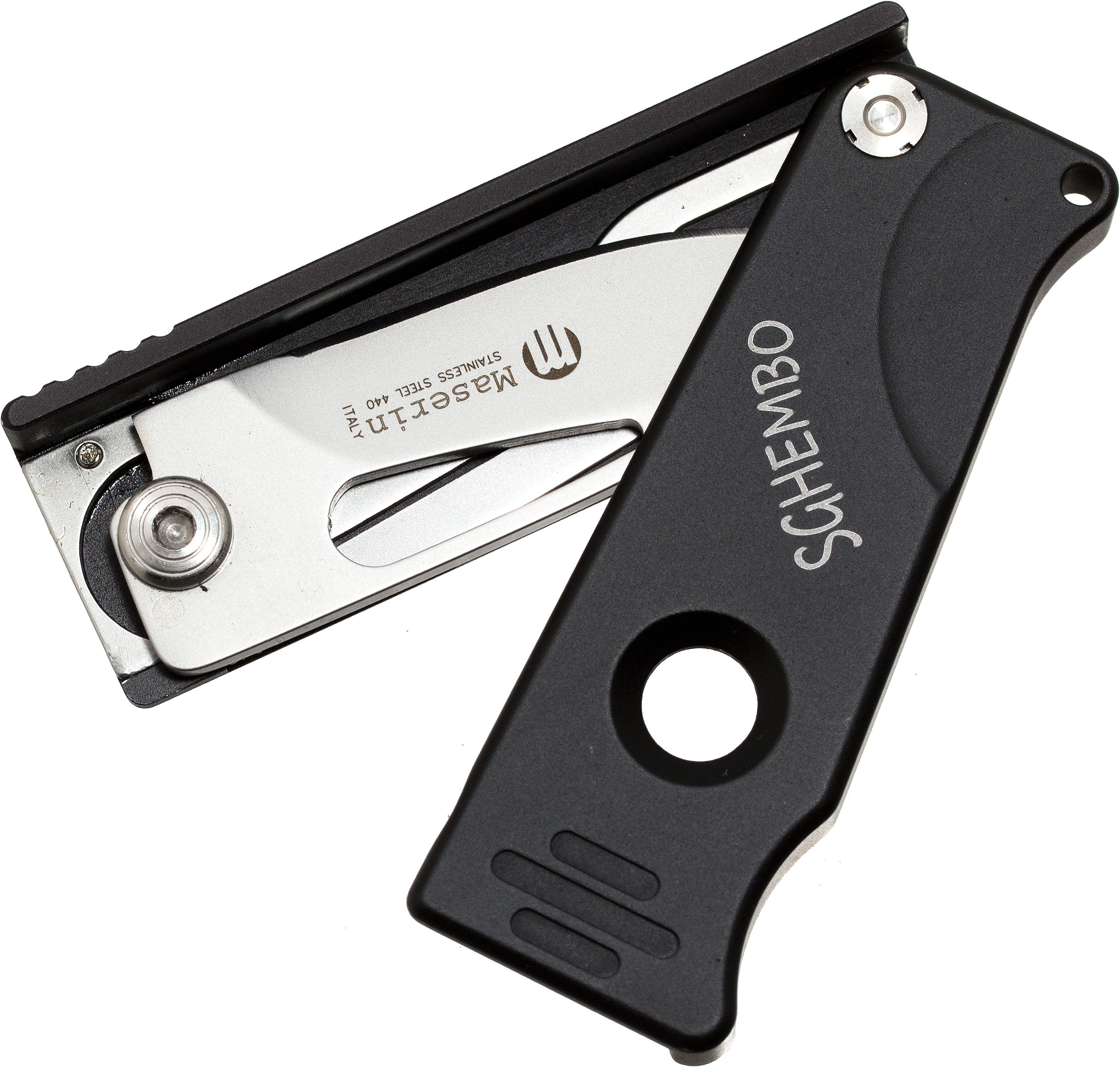 Maserin 565A Sghembo Folding Knife 2-1/2" Blade, Orange Aluminum ...