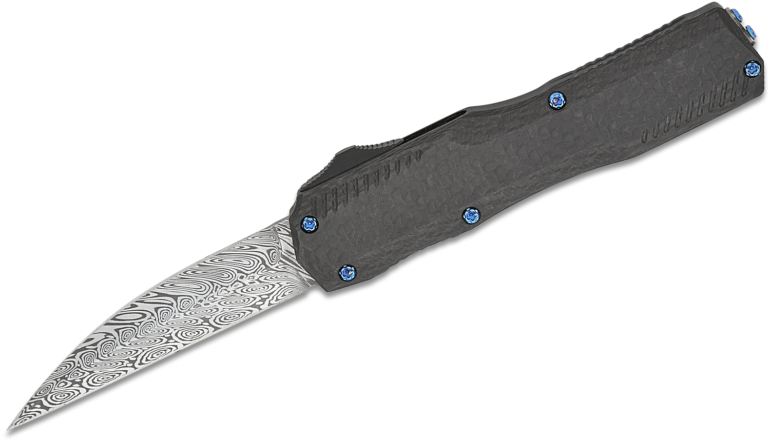 Matt Diskin Custom Livewire OTF AUTO Knife 3.35" Fafnir Damasteel ...