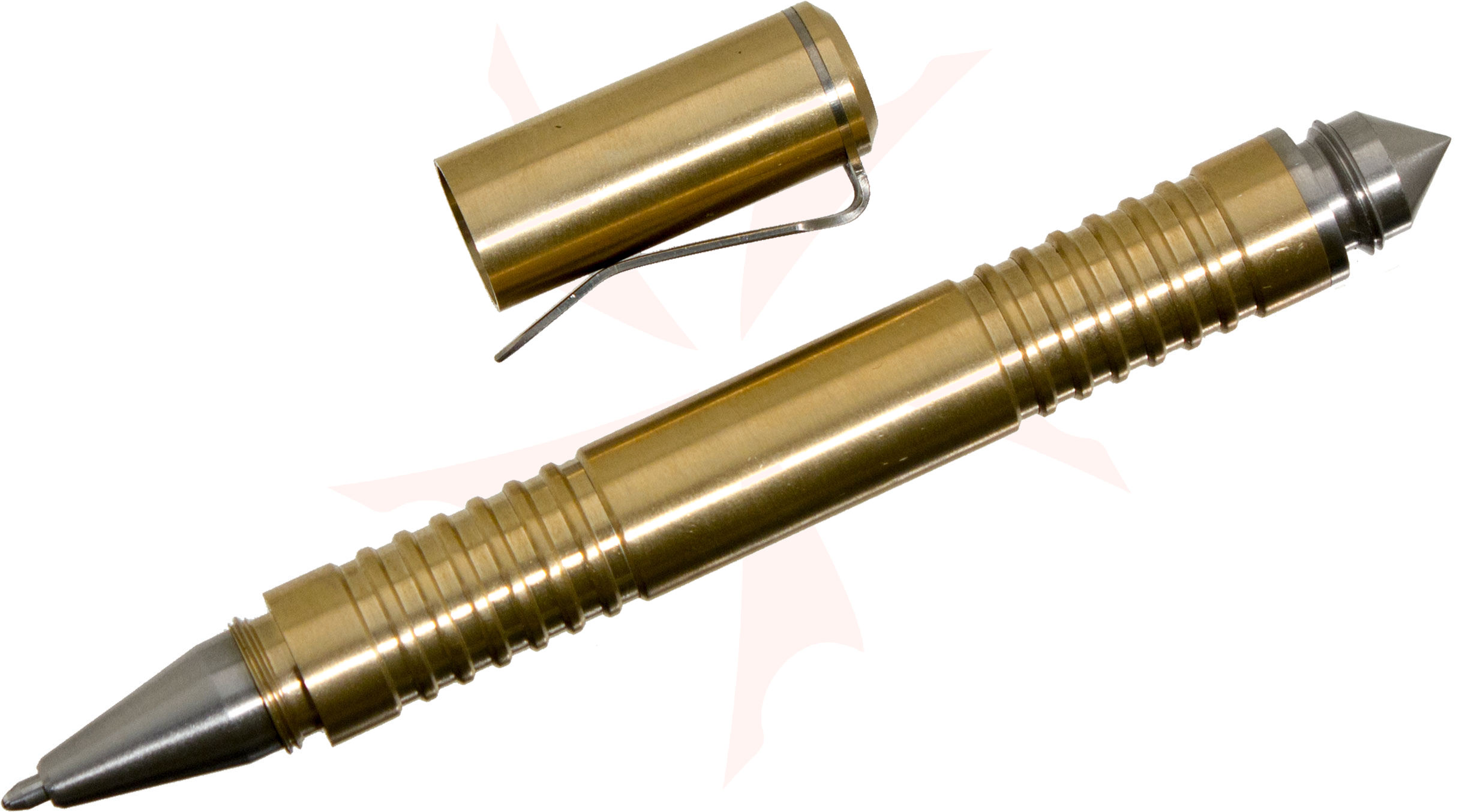 Matthew Martin Custom S500B Brass Screw Cap Tactical Pen, 5" Overall ...