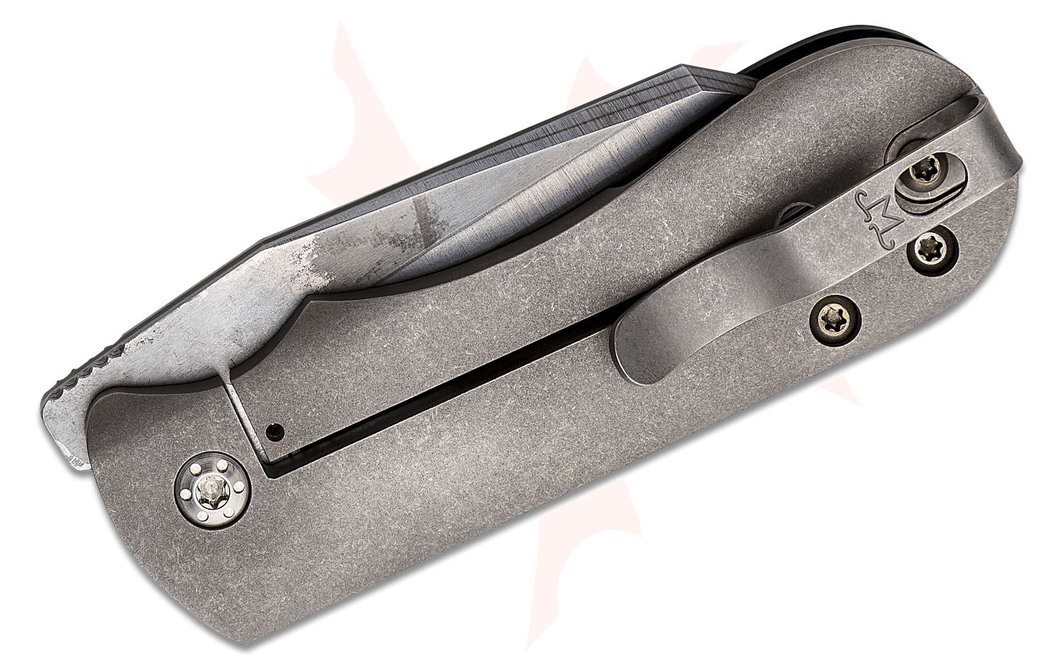 Maverick Customs Mini Evo Harpoon Front Flipper Knife 2.83" Takefu ...