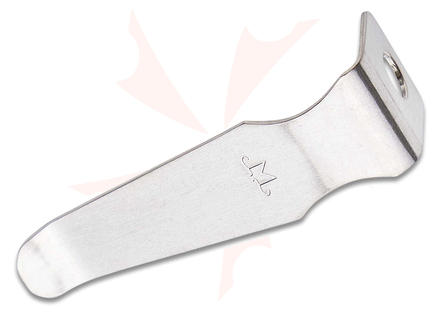 Maverick Customs Stonewashed Titanium Large Microtech OTF Pocket Clip ...