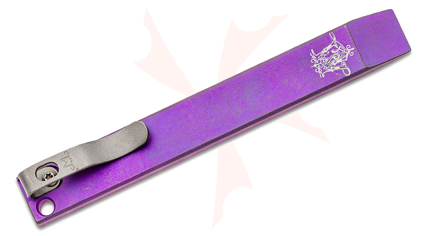 Maverick Customs Large Pry Bar, 5.25" Purple Anodized Stonewashed ...