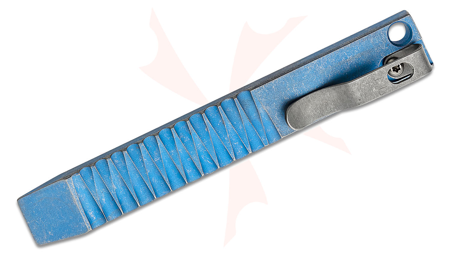 Maverick Customs Medium 5" Pry Bar, Blue Stonewashed Titanium with ...