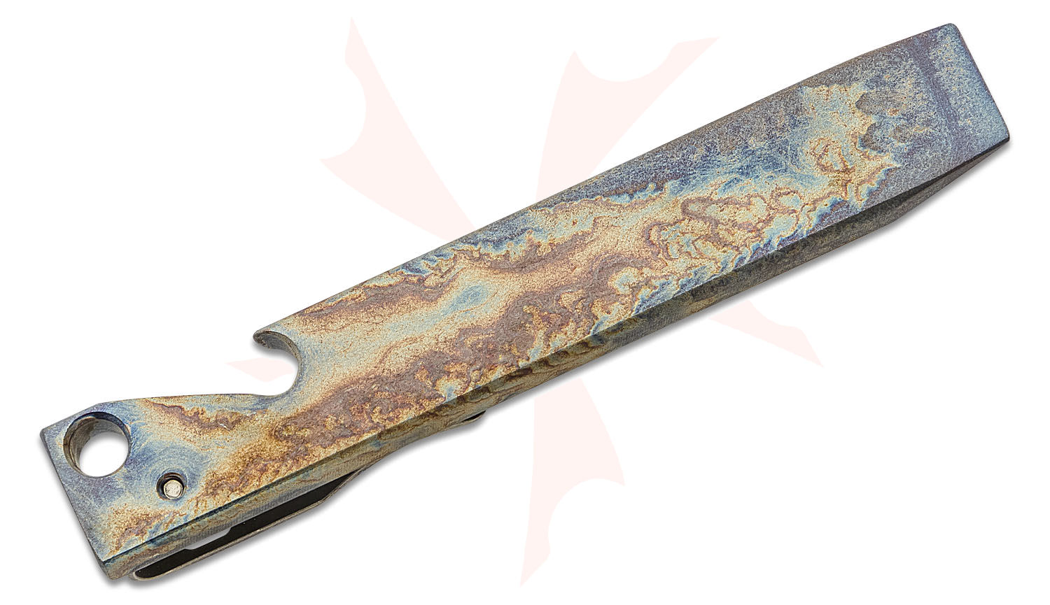 Maverick Customs Small 4" Pry Bar with Bottle Opener, Rough Entropic ...