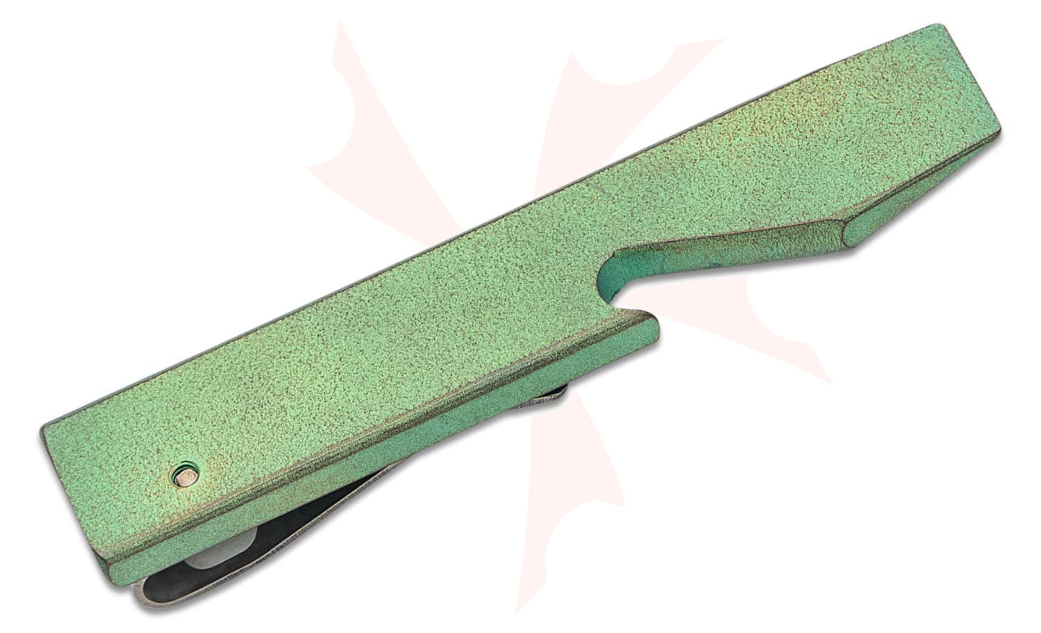 Maverick Customs Small 3.5" Pry Bar with Bottle Opener, Anodized Green ...