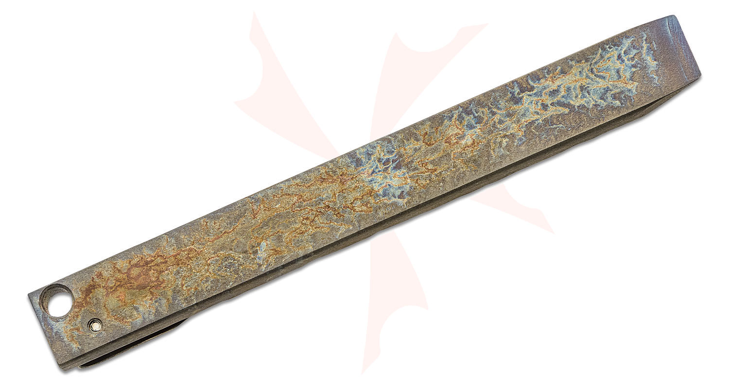 Maverick Customs XXL 6" Pry Bar, Aged Entropic Finish Titanium with ...