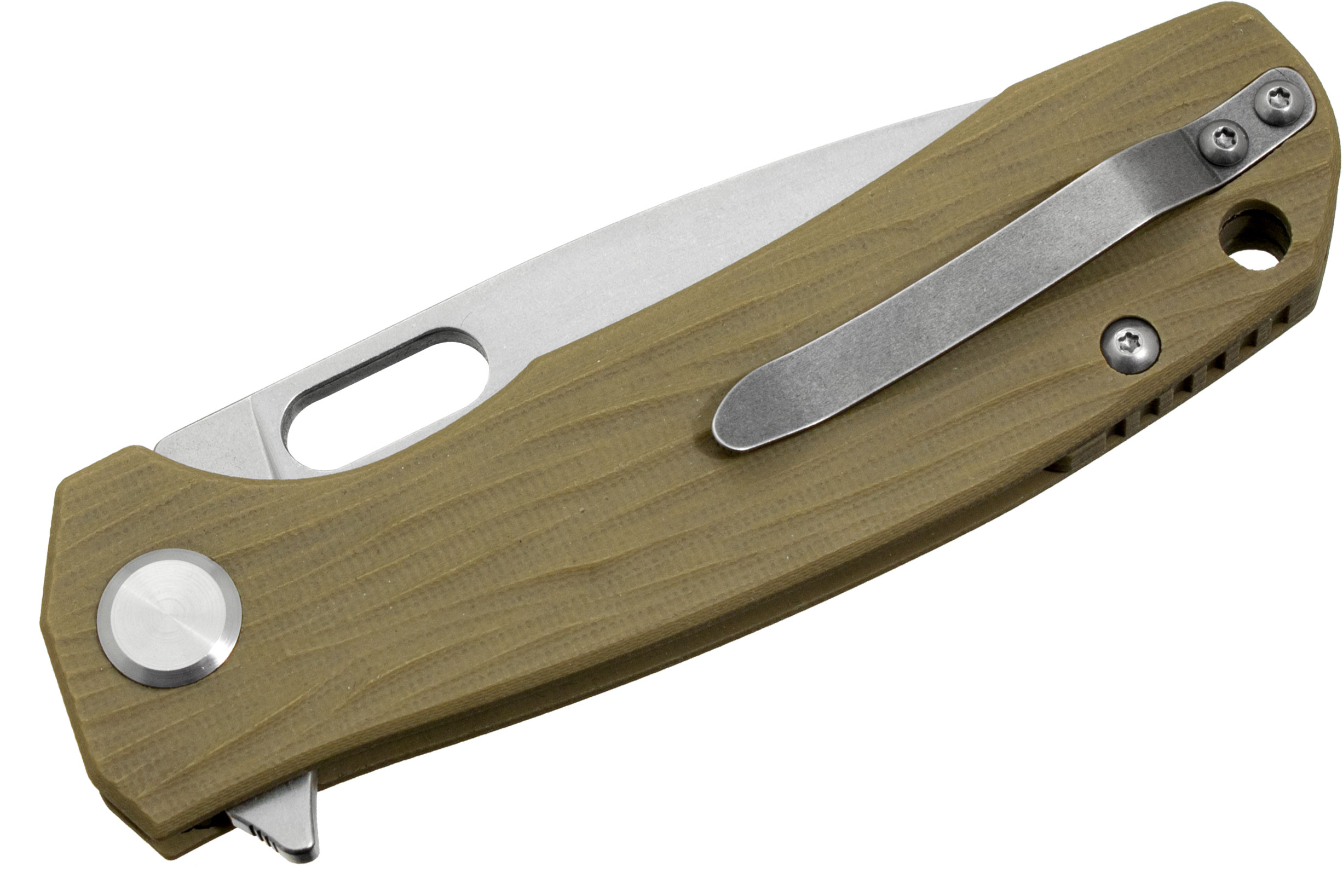 Maxace Knives Balance Flipper 3.54" VG10 Stonewashed Plain Blade ...