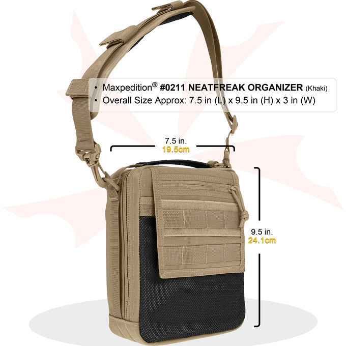 Maxpedition 0211K NeatFreak Organizer, Khaki - KnifeCenter